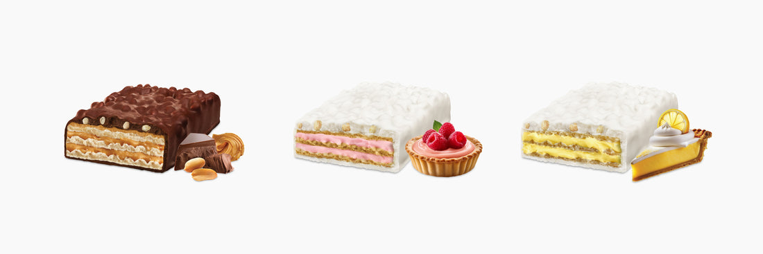 FITCRUNCH Wafer Protein Bars Chocolate Peanut Butter (9ct)