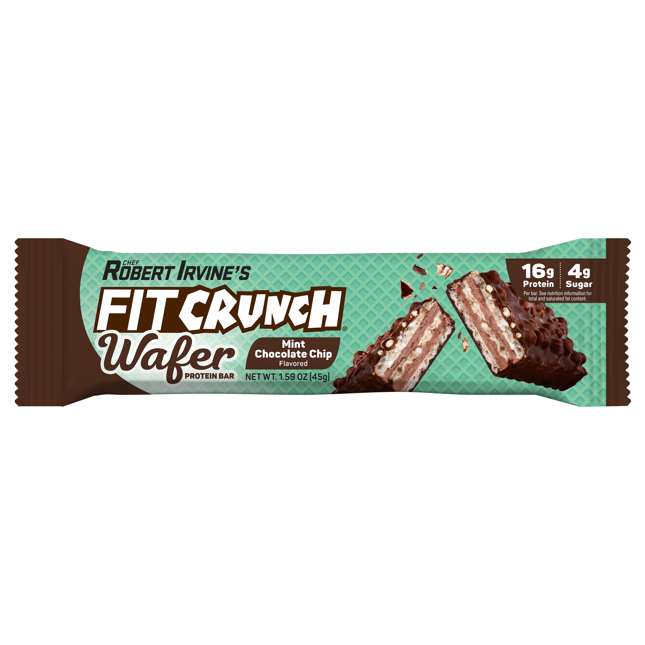 FITCRUNCH Wafer Protein Bars Mint Chocolate Chip (9ct)