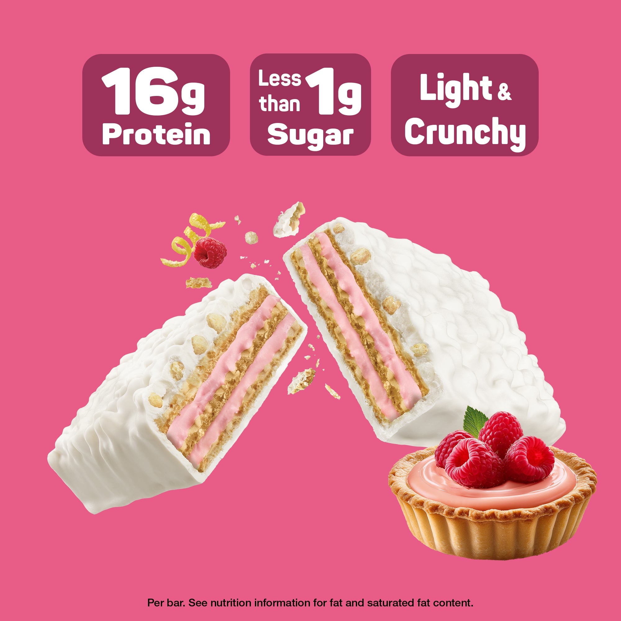 FITCRUNCH Wafer Raspberry Tart